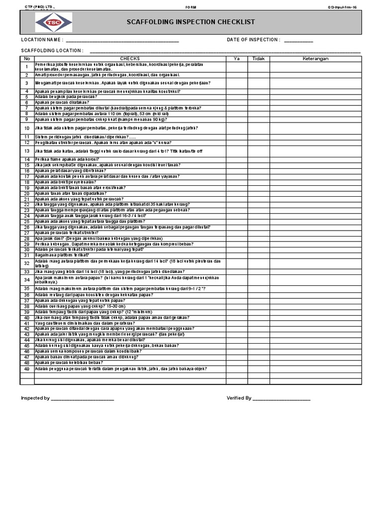 From Inspeksi Scaffolding | PDF