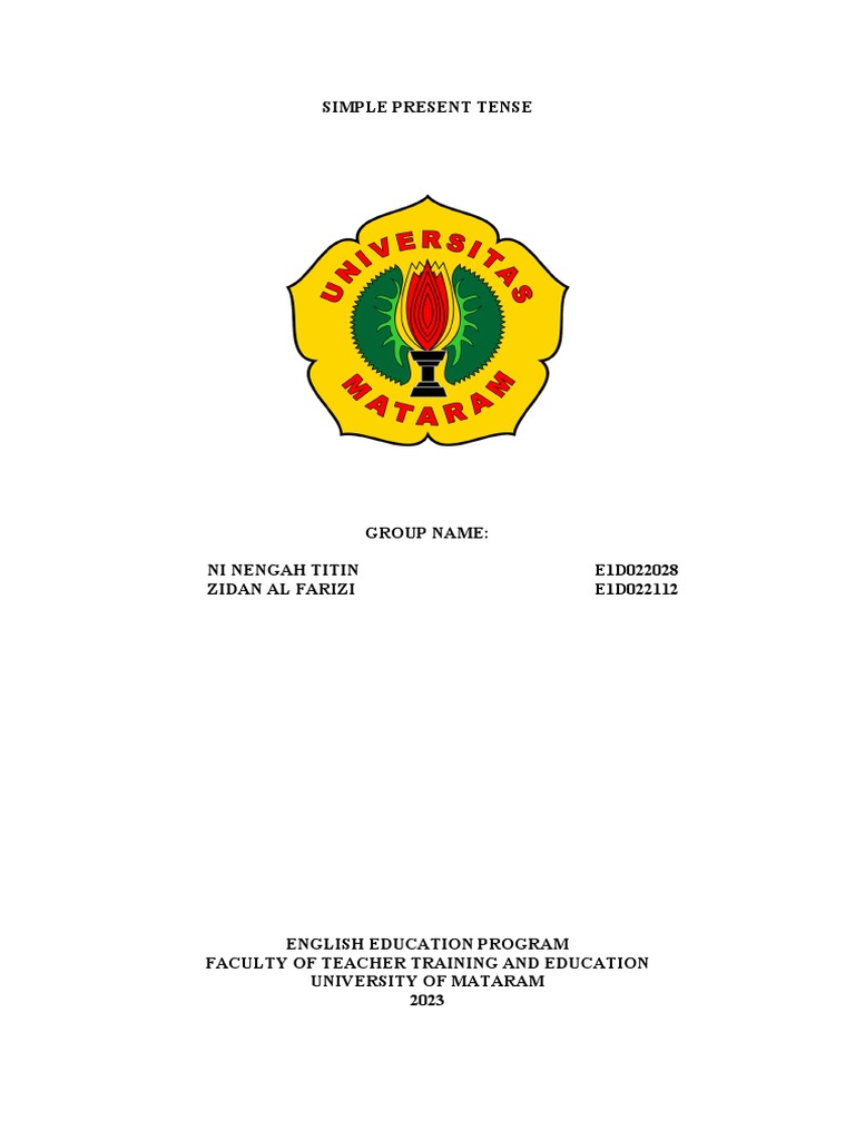 Simple Present Tense Download Free Pdf Grammatical Number Verb