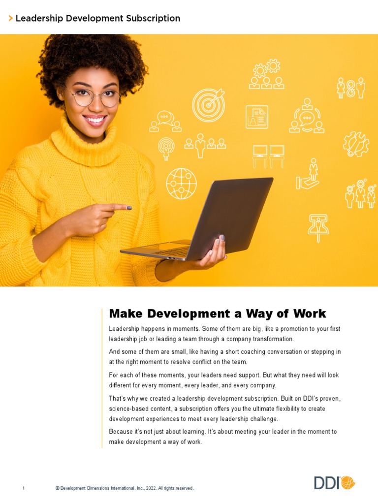 DDI Leadership Devt Brochure | PDF | Leadership | Learning