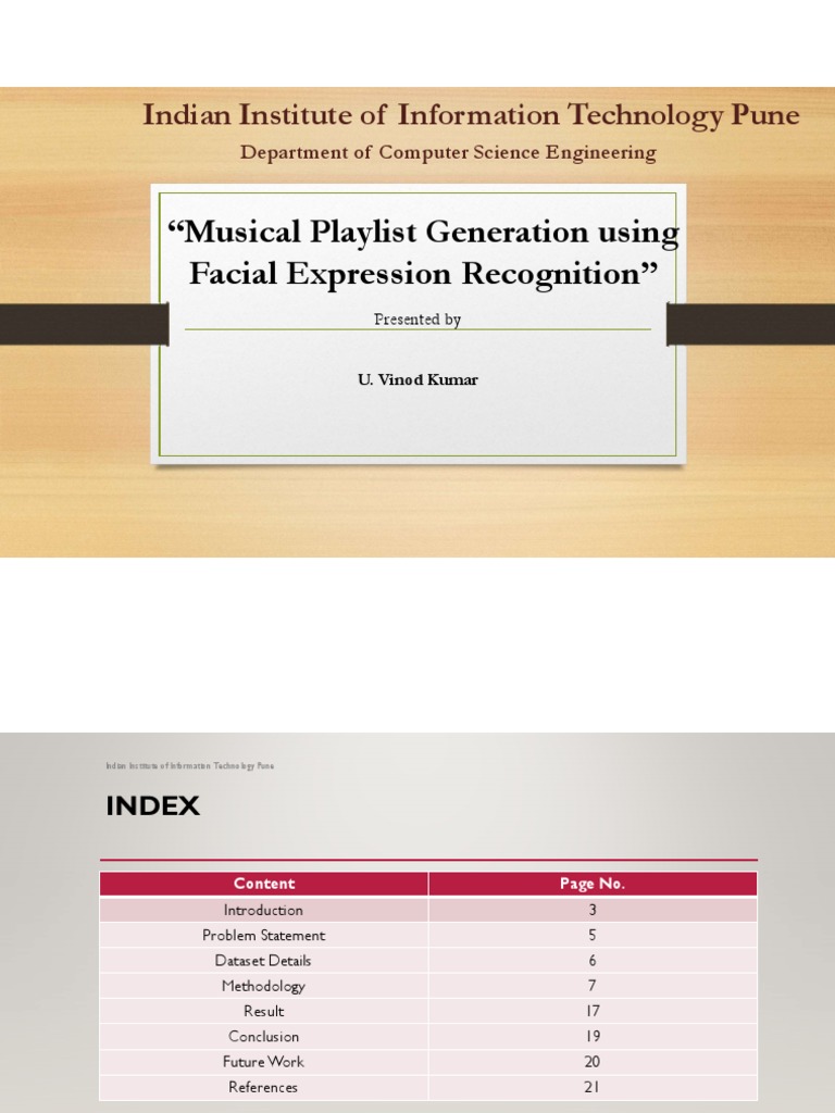 Music Recommendation Using Emotion Detection Pdf Cognition Learning