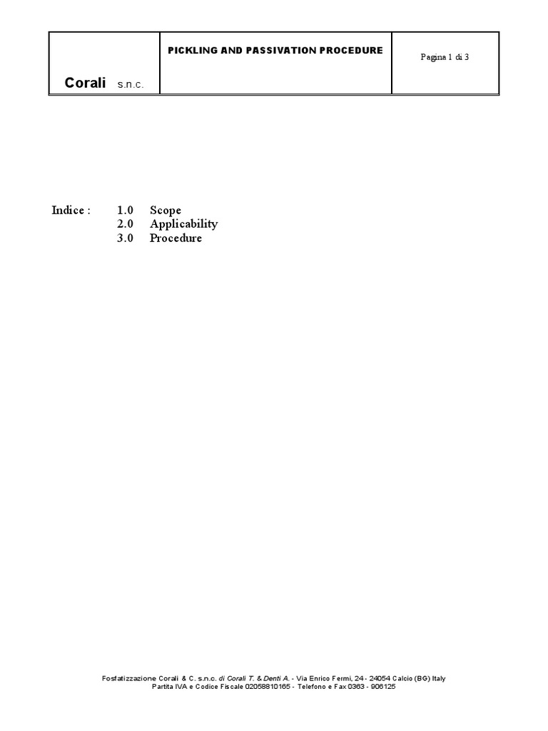 Pickling and Passivation Process Guide | PDF | Secondary Sector Of The ...