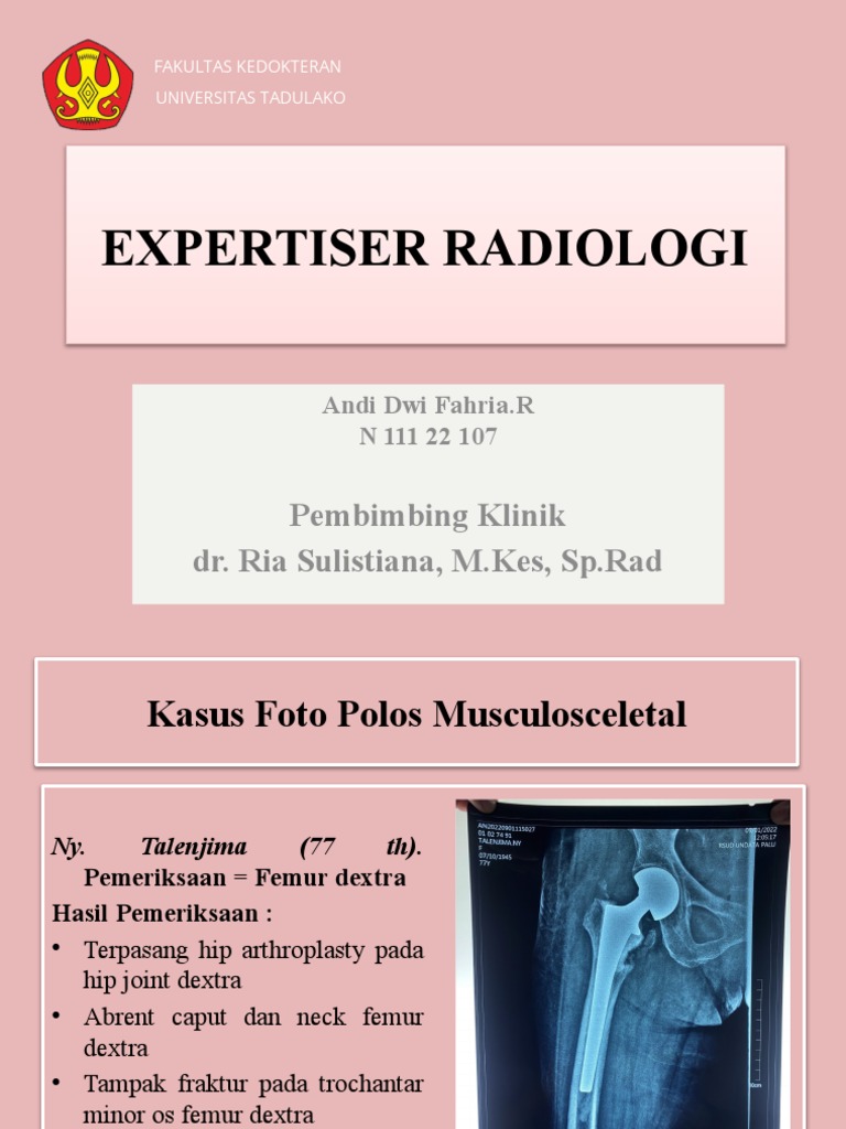 Expertiser Radiologi Ria | PDF | Metode & Bahan Ajar | Kesehatan Holistik