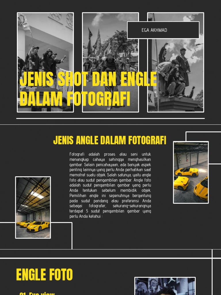 Jenis Shot Dan Engle Dalam Fotografi | PDF