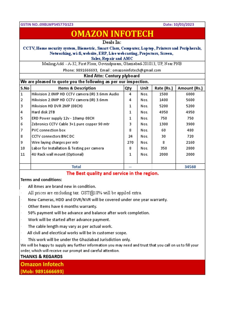 Som Beb Certificate | PDF | Closed Circuit Television | Manufactured Goods