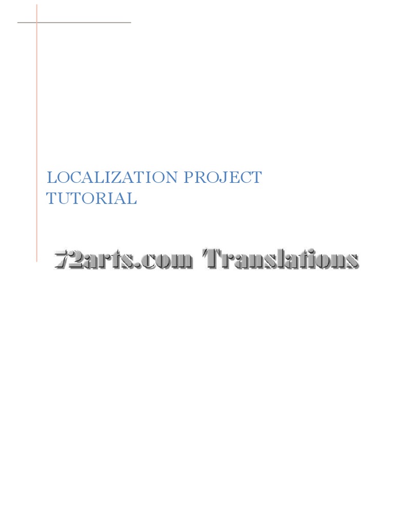 Localization Project Tutorial | PDF | Software | Translations