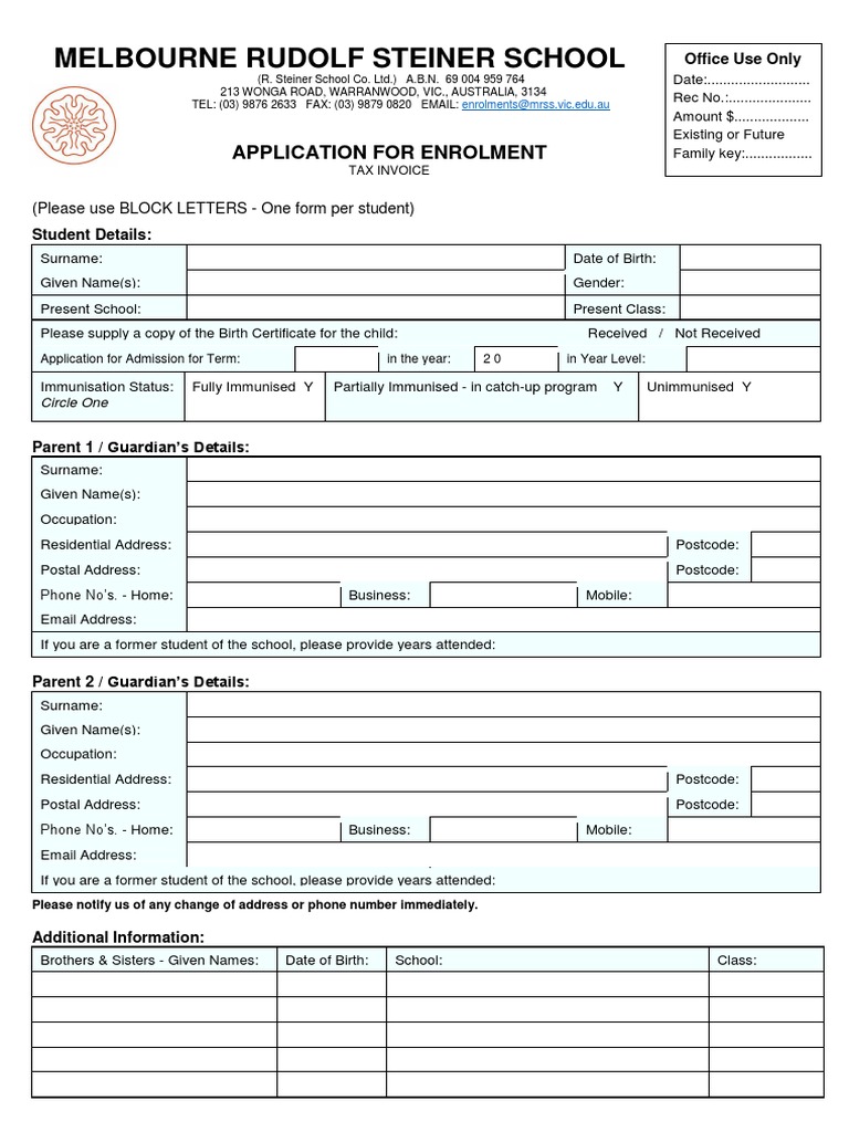 MRSS Application For Enrolment Form | PDF | Credit Card | Privacy