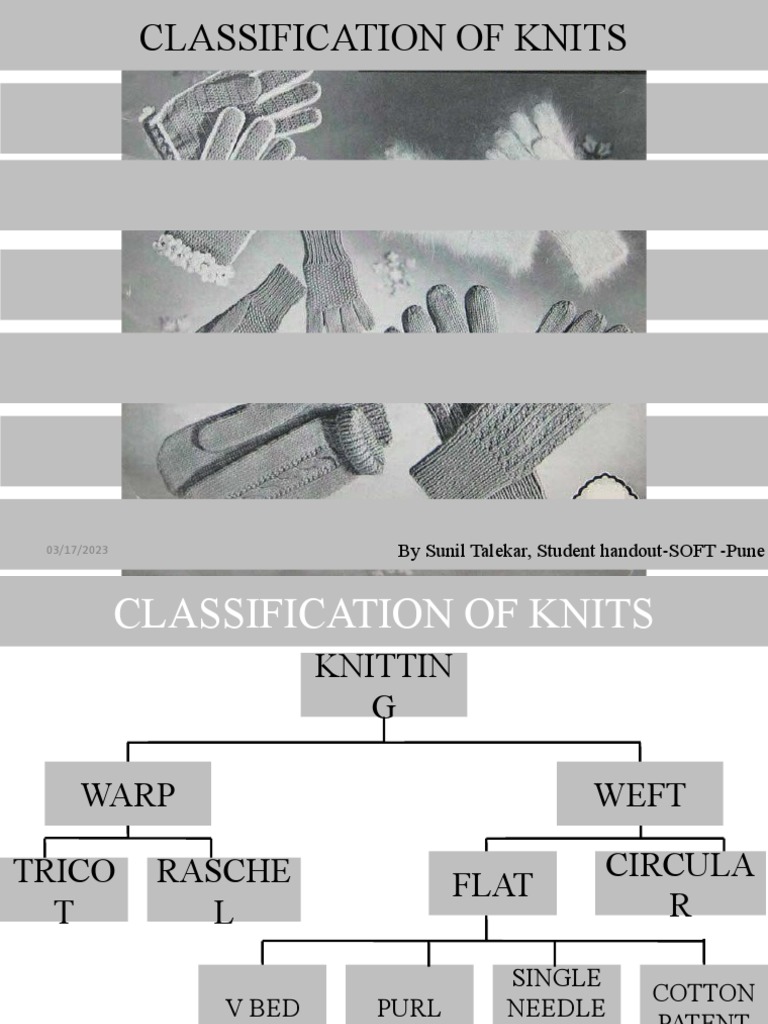 Classificationofknits | PDF | Knitting | Textiles
