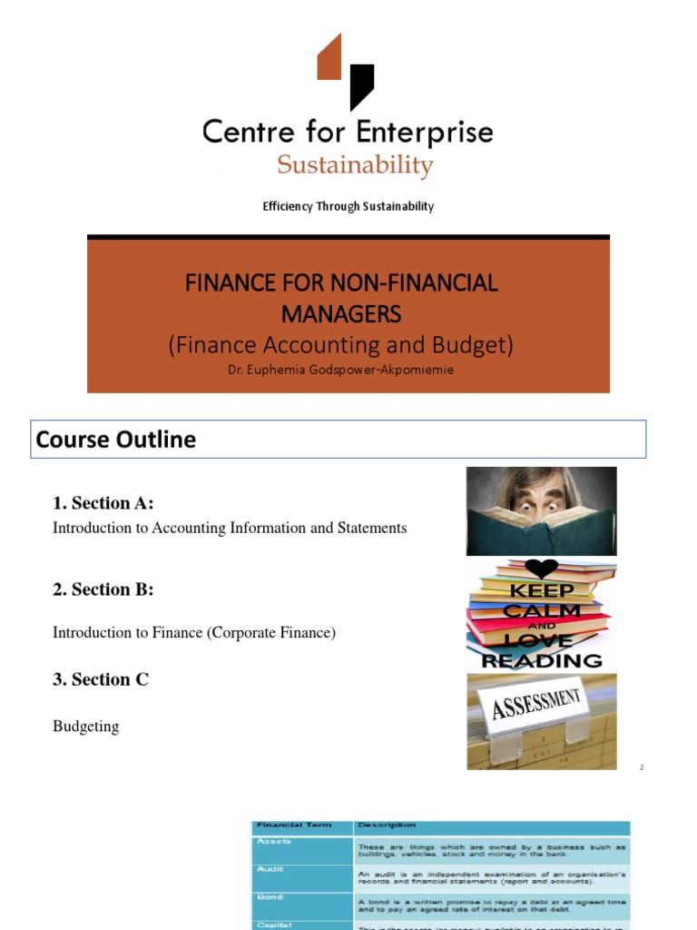 Finance For Non-Financial Managers PDF | PDF