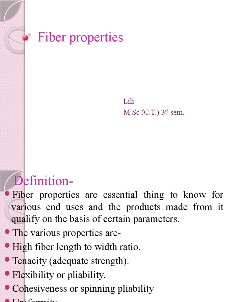 Understanding the Essential Properties of Fibers: A Comprehensive Guide ... Understanding the Essential Properties of Fibers: A Comprehensive Guide ...