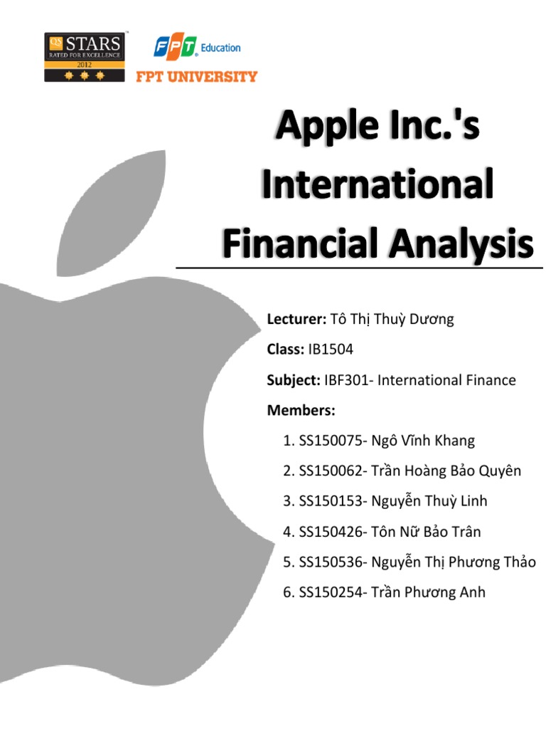 Ibf301 Group Assignment Apple | PDF | Hedge (Finance) | Exchange Rate