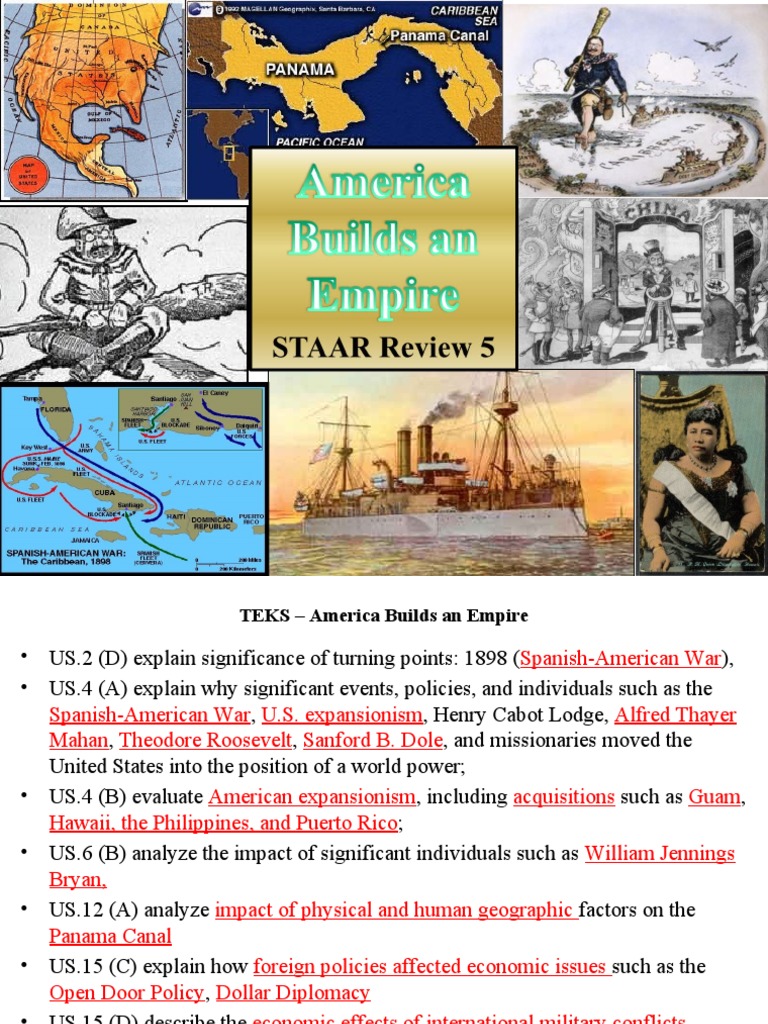 STAAR 15 America Builds An Empire | PDF | Theodore Roosevelt | Panama Canal