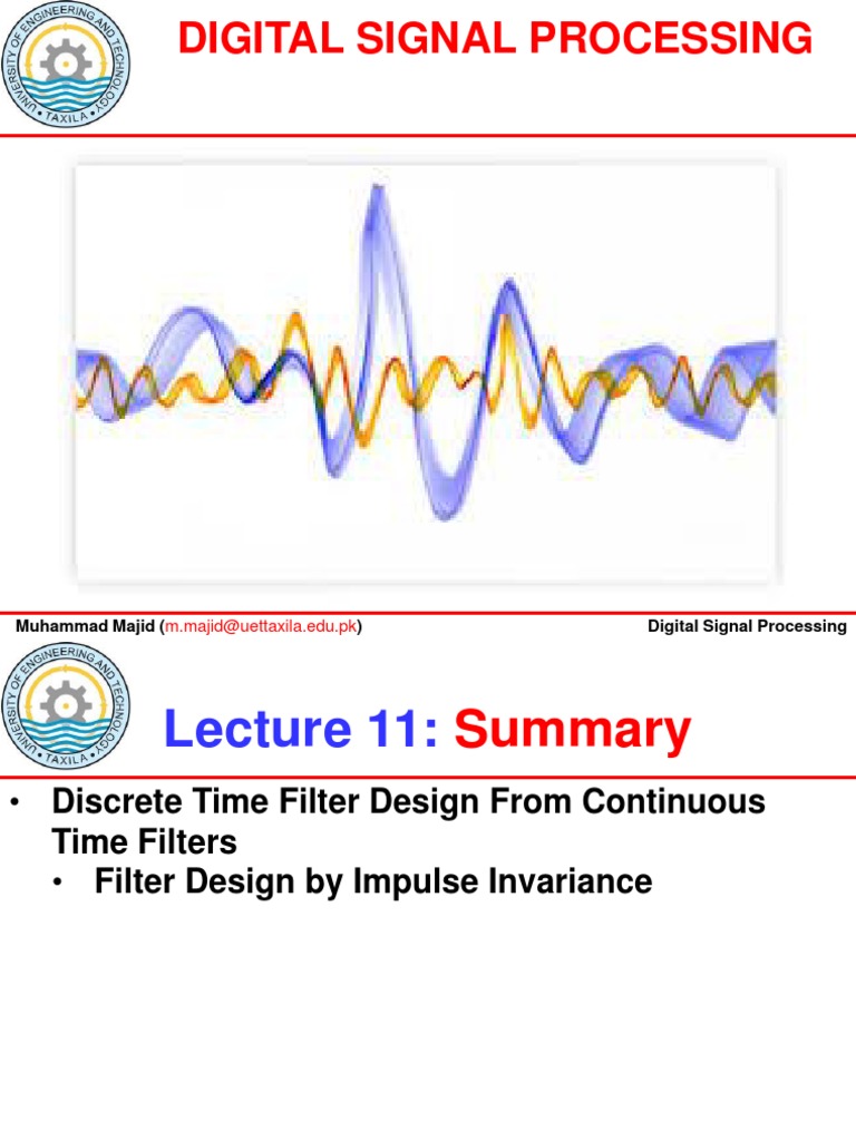DSP Digital Signal Processing Filter Design Techniques | PDF | Computational Science | Signal ...