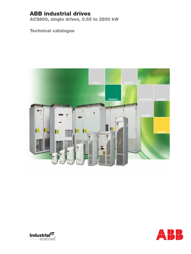 ACS800 Single Drive Technical Catalogue REV E EN PDF | PDF | Electric ...
