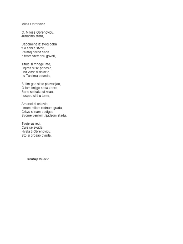 Dimitrije Vulovic | PDF