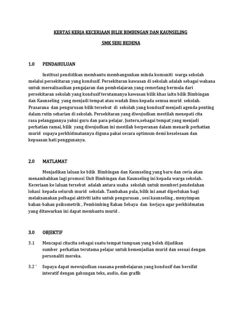 KECERIAAN BILIK UBK | PDF