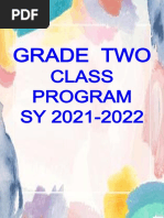 Class Program Kinder Sy.2022 2023 | PDF | Educational Institutions ...