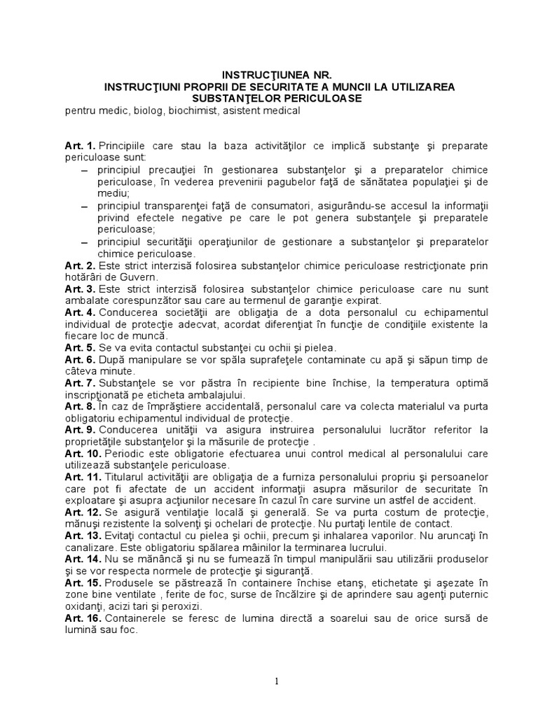 IPSSM Substante Periculoase | PDF