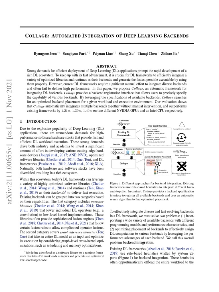 Collage | Download Free PDF | Deep Learning | Graphics Processing Unit