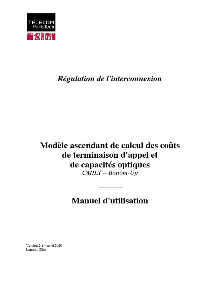 Mode Demploi Modèle Interco 2020 PDF | PDF | Modèle mathématique ...