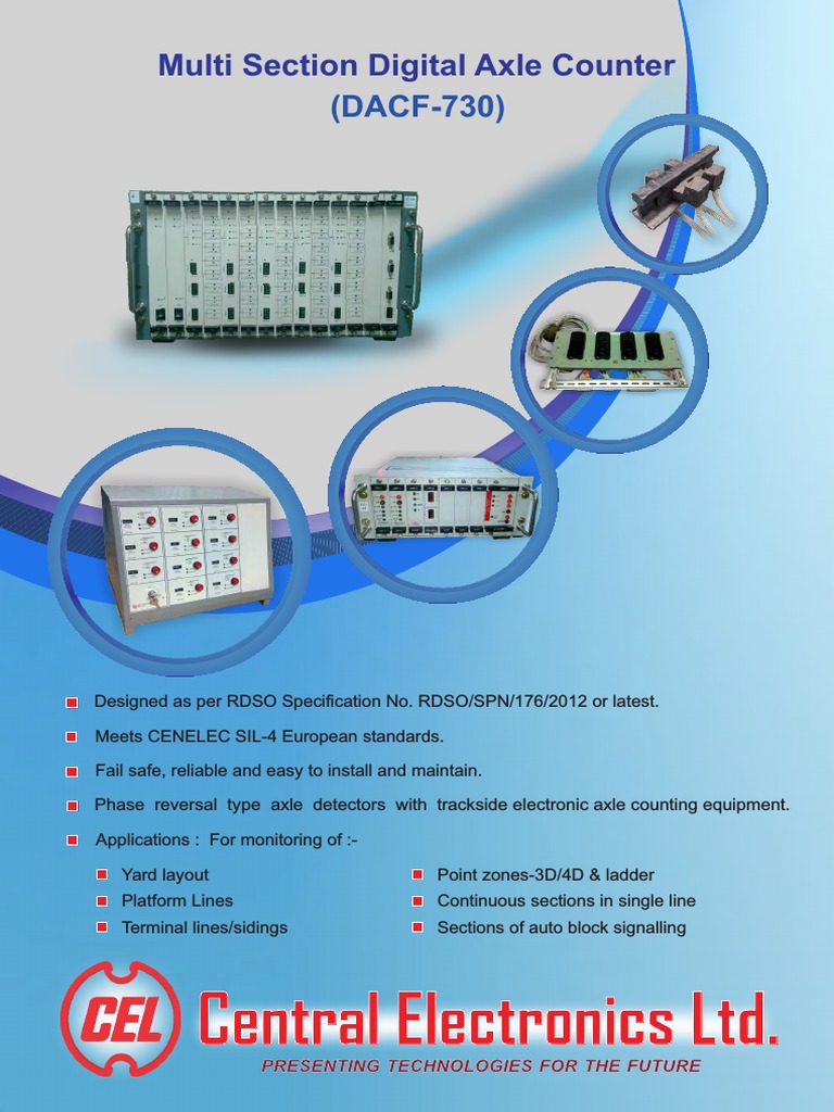 Multi Section Digital Axle Counter | PDF | Relay | Power Supply Multi Section Digital Axle Counter | PDF | Relay | Power Supply