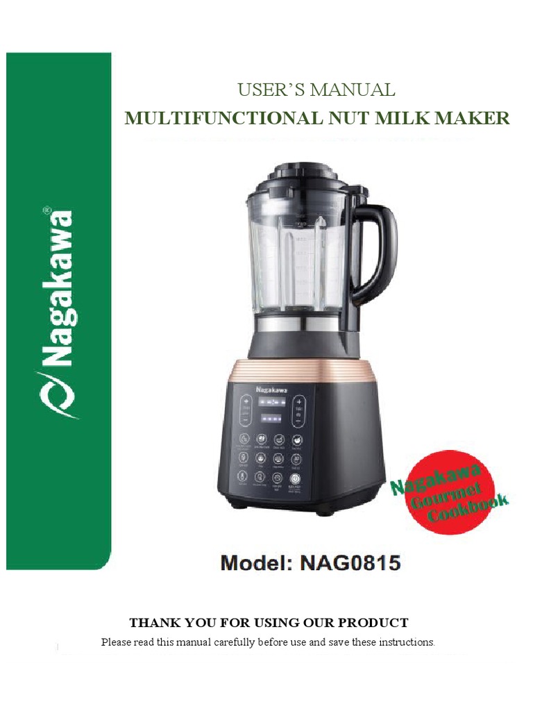 VN - NAG0815 User Instruction Manual | PDF | Ac Power Plugs And Sockets | Electrical Components