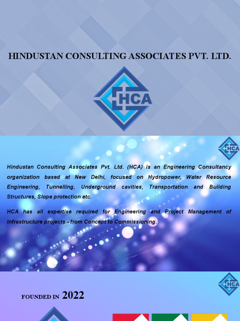 HCA-Corporate Presentation HCA0CBC - PPSX | PDF | Engineering | Consultant