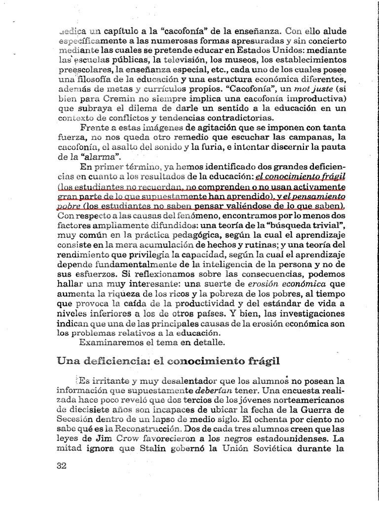 Pobre (Los Estudiantes No Saben Pensar Valiéndose de Lo Que Saben ...