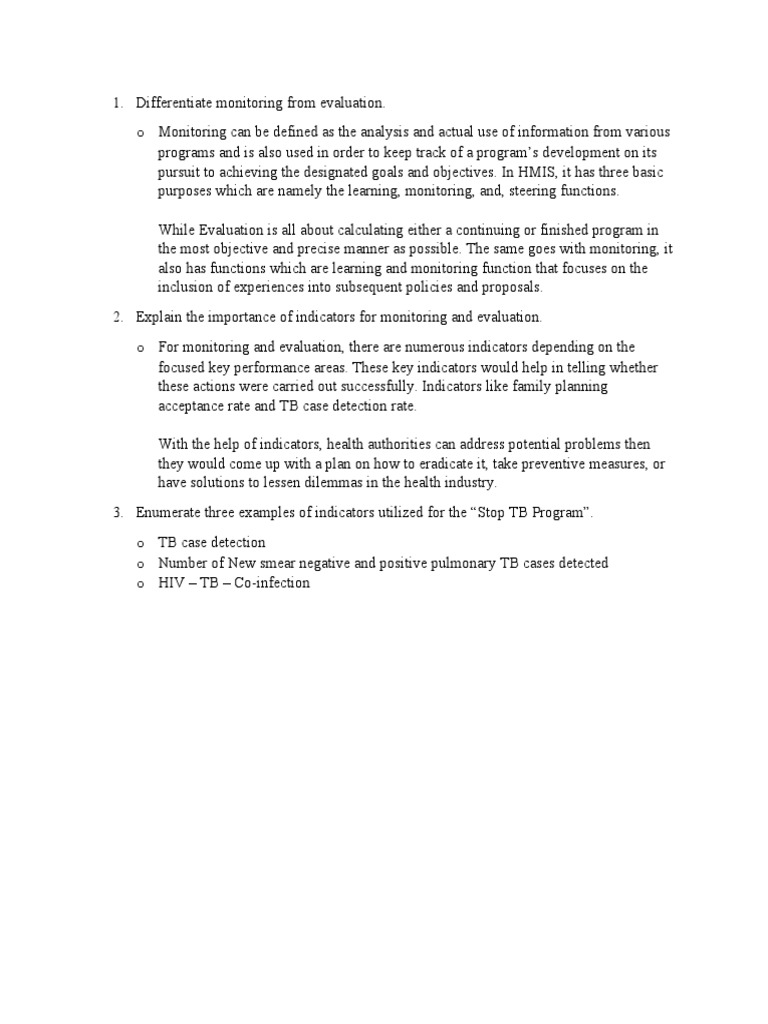 Monitoring & Evaluation | PDF Monitoring & Evaluation | PDF