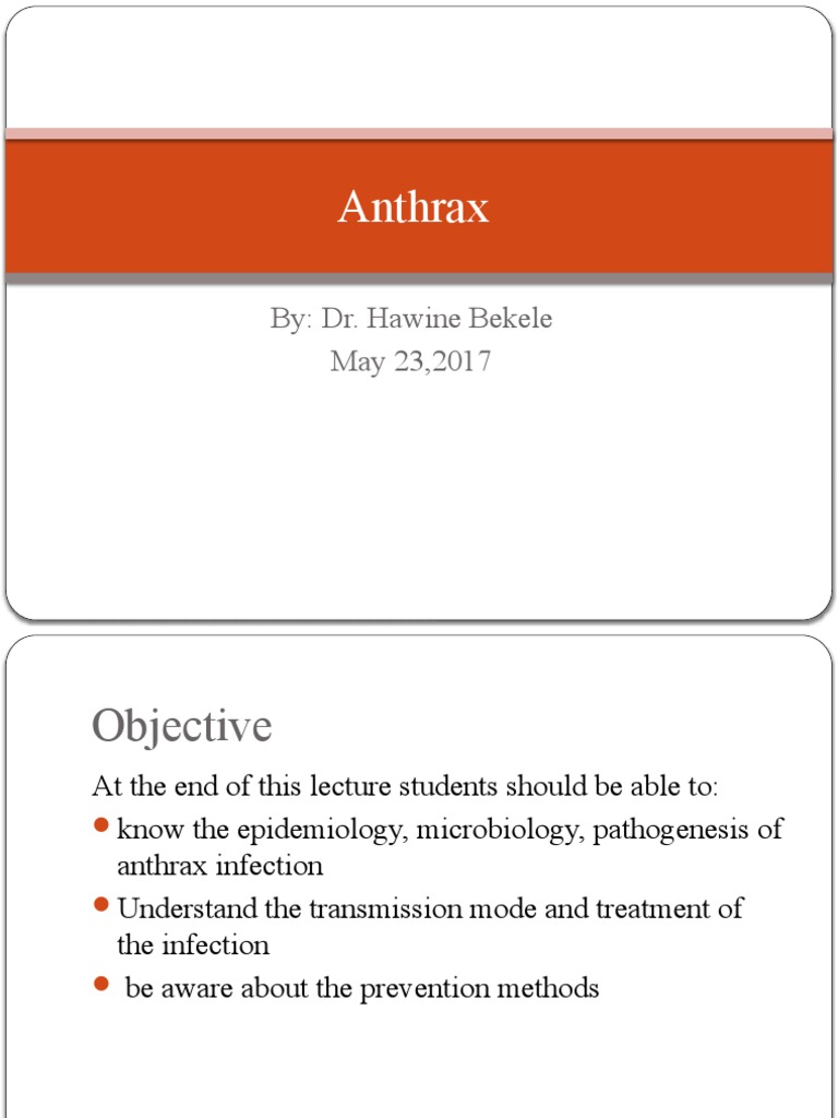 Anthrax | PDF | Anthrax | Epidemiology