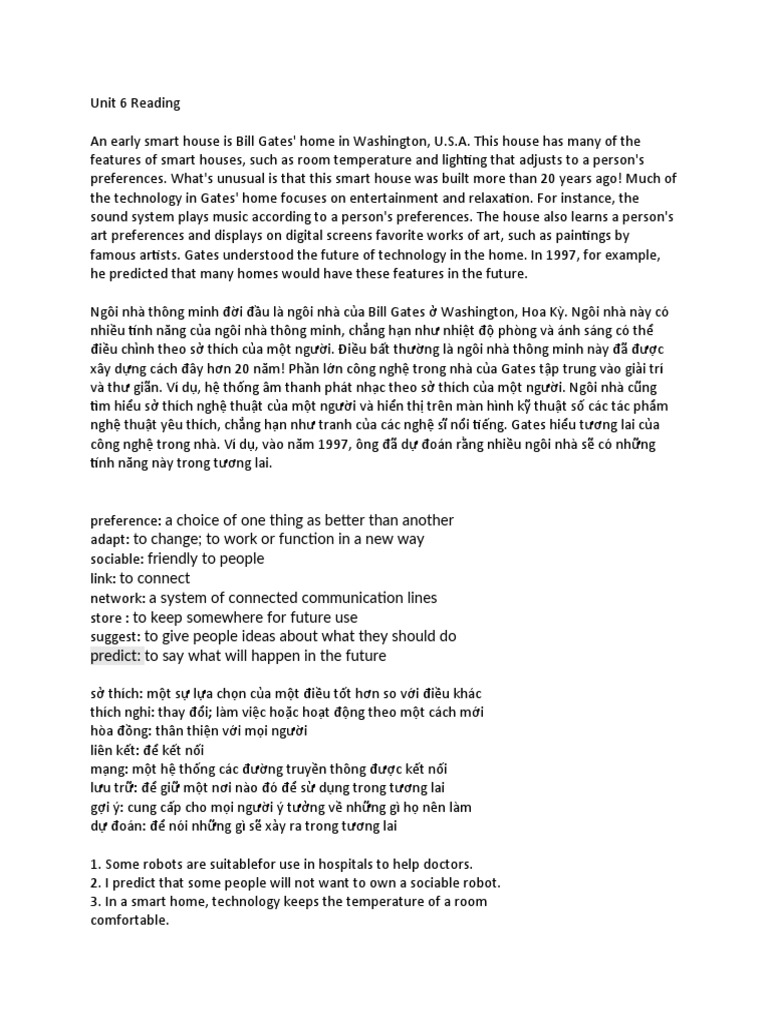 Unit 6 Reading | PDF