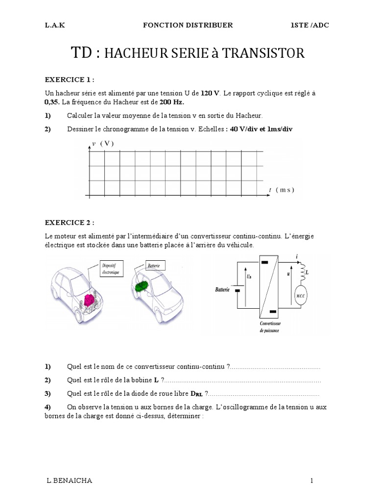 TD Hacheur Serie | PDF