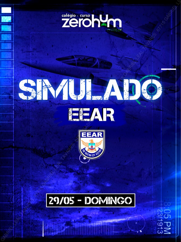 Simulado Eear | PDF | Estresse (Linguística) | Internet