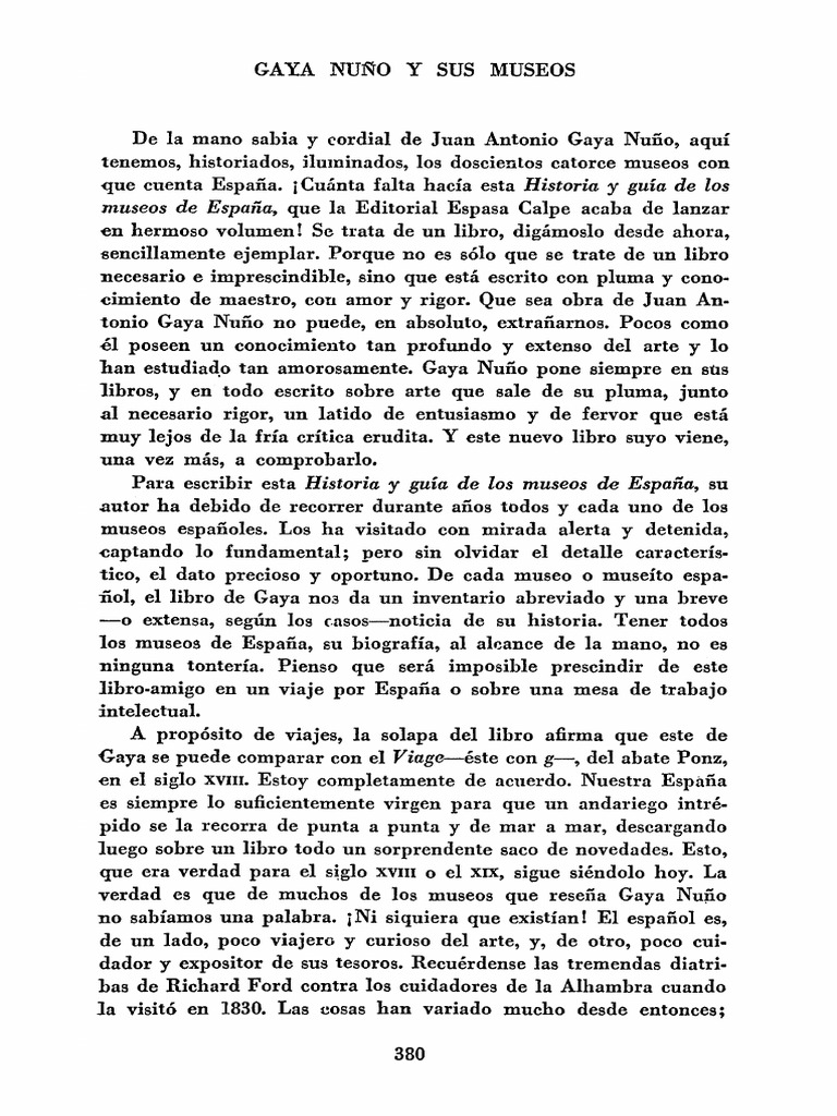Gaya Nuno y Sus Museos PDF | PDF
