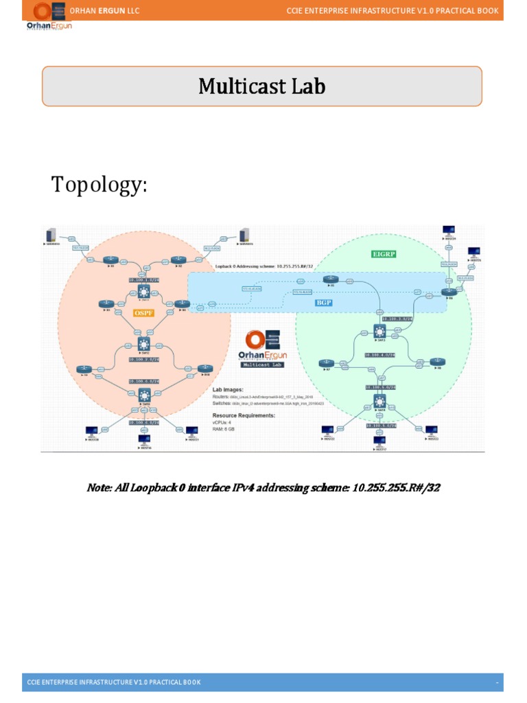Multicast Part of the CCIE EI Workbook Orhan Ergun | PDF | Ip Address | Computer Networking