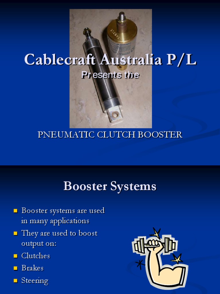 Pneumatic Clutch Booster Guide | PDF | Clutch | Manual Transmission