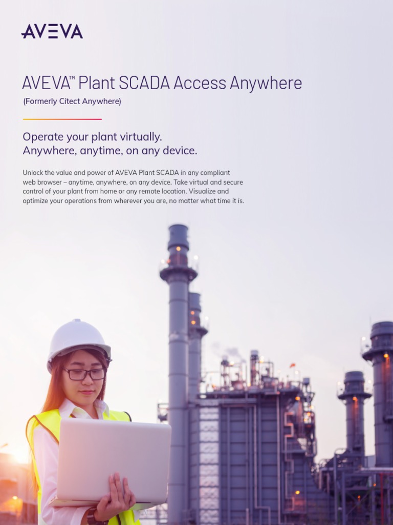 Brochure AVEVA PlantSCADA AccessAnywhere 21-12 | PDF | Remote Desktop Services | Scada
