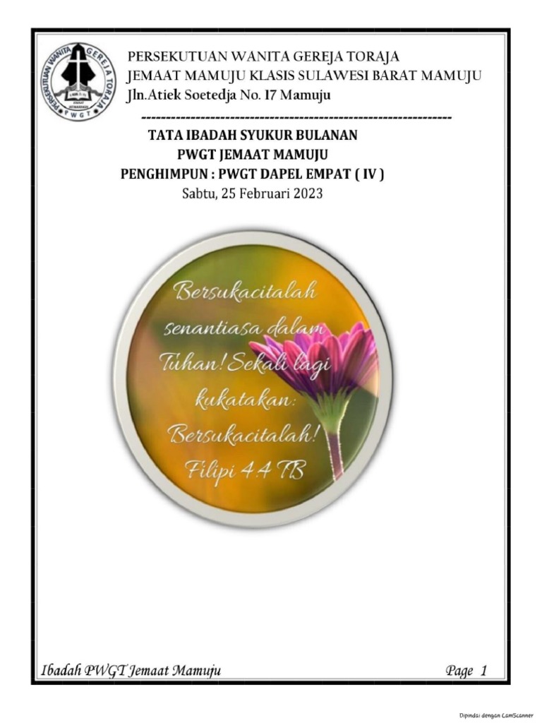 Tata Ibadah ISB PWGT, 25 Feb '23 | PDF