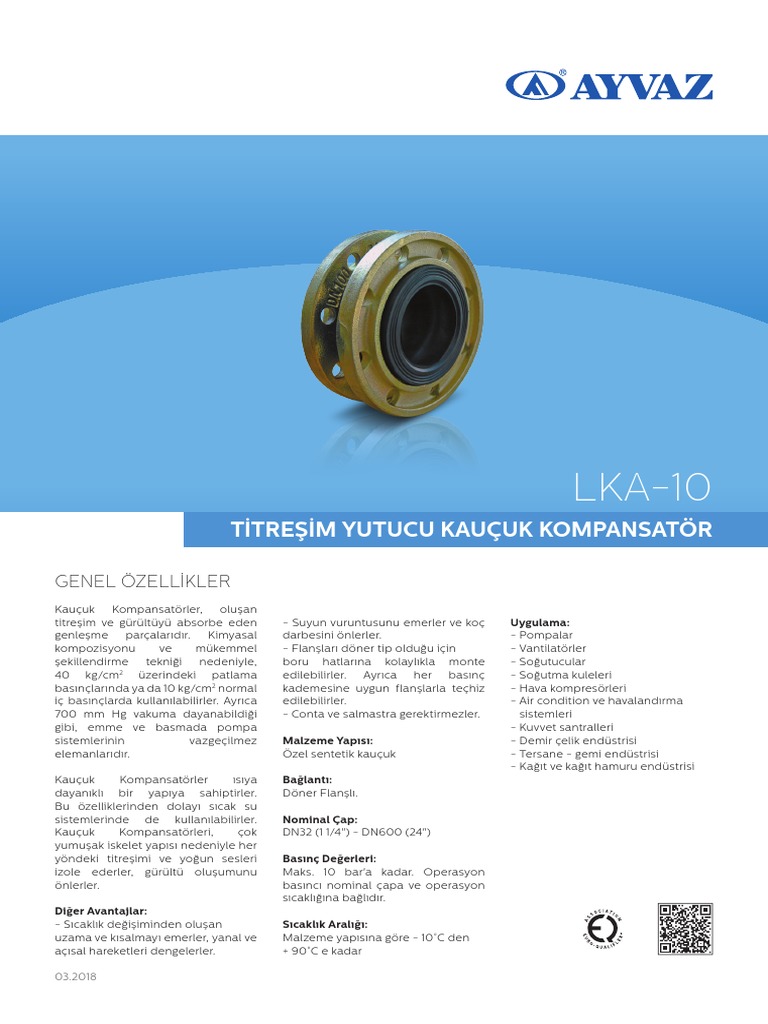Ayvaz LKA-10 Kaucuk Kompansator-1 PDF | PDF