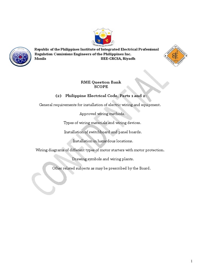 Pec 1 2 | PDF | Electrical Wiring | Electrical Connector