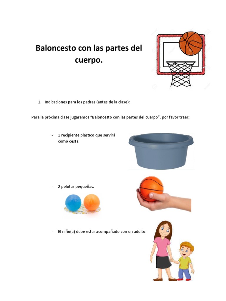 Jugar baloncesto con diferentes partes del cuerpo para desarrollar la ...
