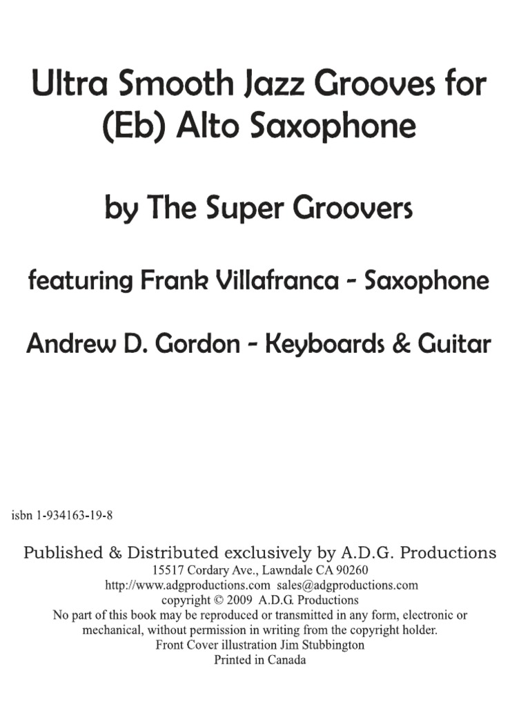 The Super Groovers - Ultra Smooth Jazz Grooves For Contemporary ...