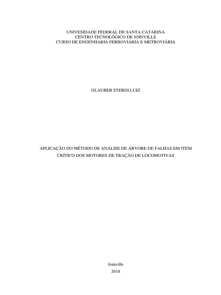 TCC Final PDF | PDF | Motor elétrico | Locomotivas