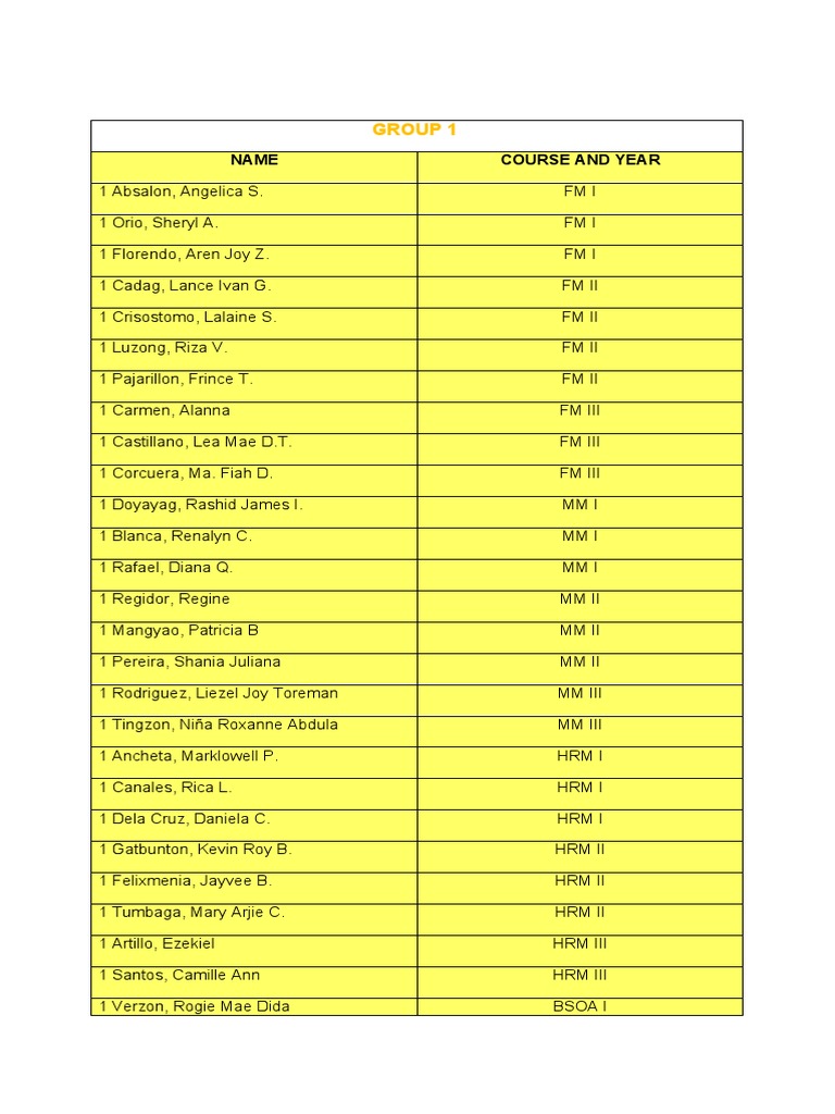 Team Building Groupings 1 | PDF | Sports & Recreation