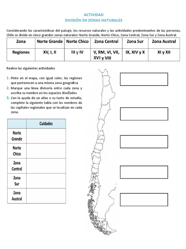 Zonas y Regiones de Chile | PDF