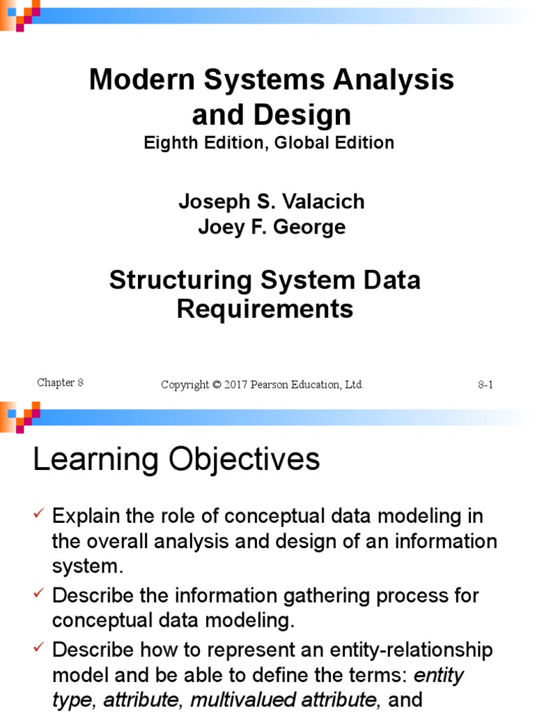 Valacich Msad8e ch08 | Download Free PDF | Conceptual Model | Data Model
