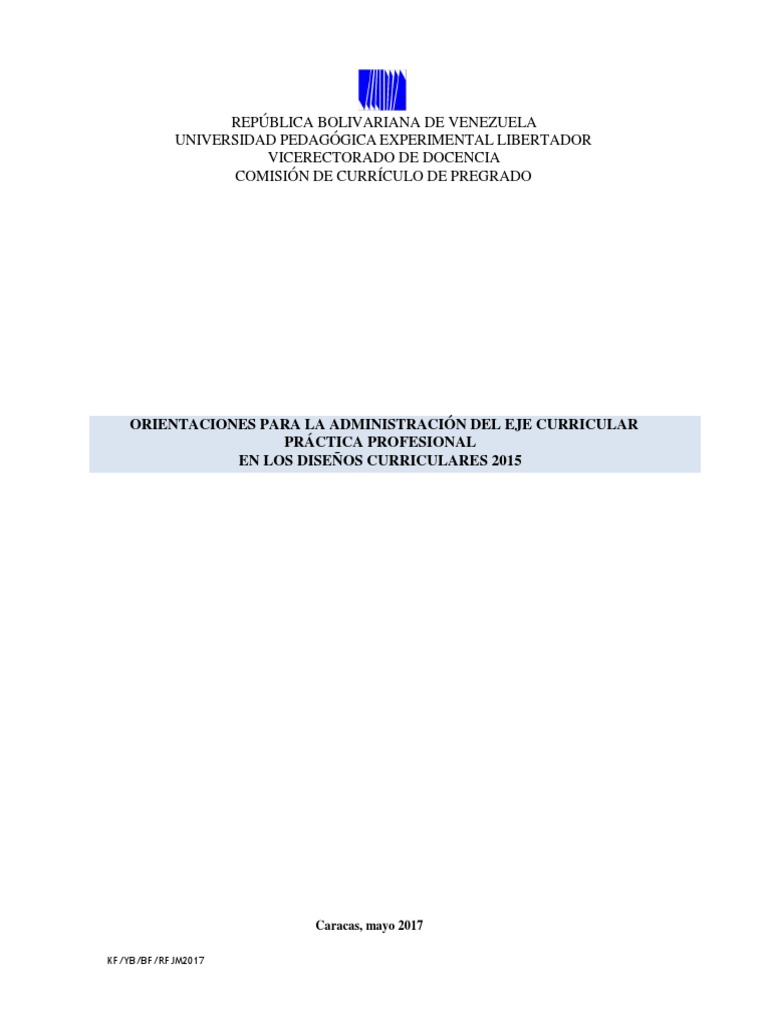 Hoja Eje Práctica Profesional I, II, III, IV | PDF | Plan de estudios | Maestros