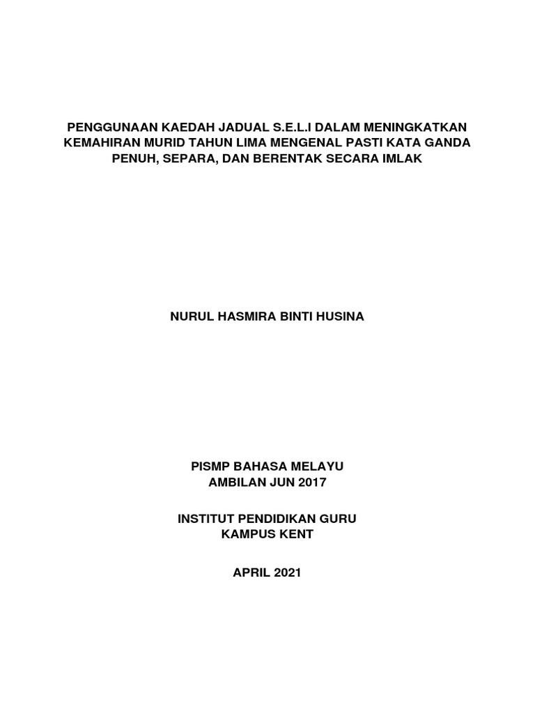 Tetulang Tesis PDF | PDF