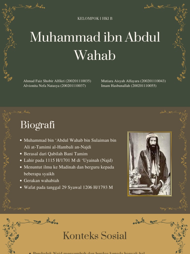 1 Muhammad Ibn Abdul Wahab | PDF