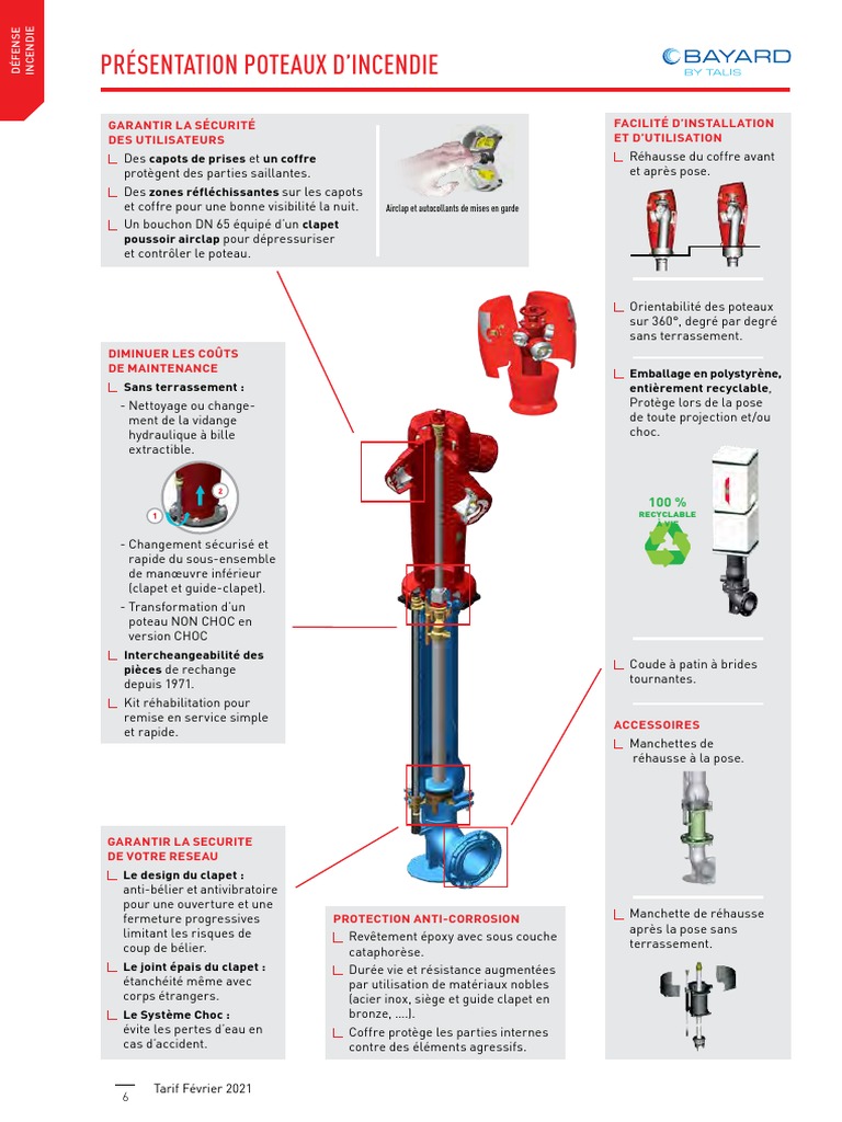 Poteaux Incendie Bayard : Sécurité et Innovation | PDF