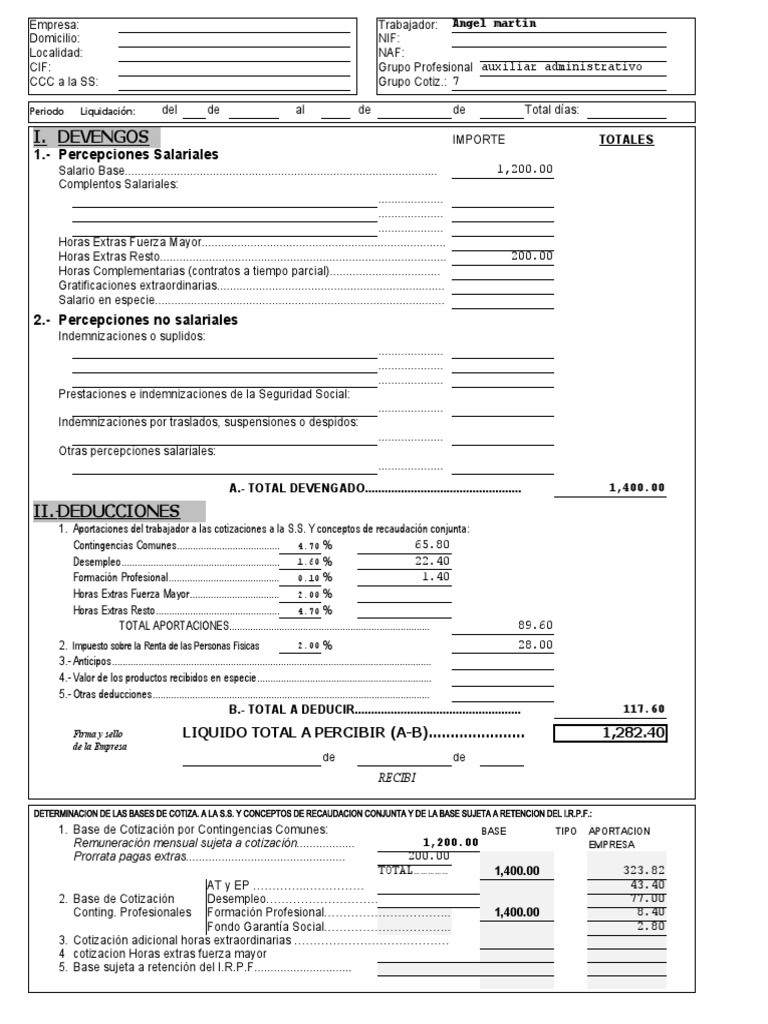 Nominas | PDF | Salario | Microeconomía
